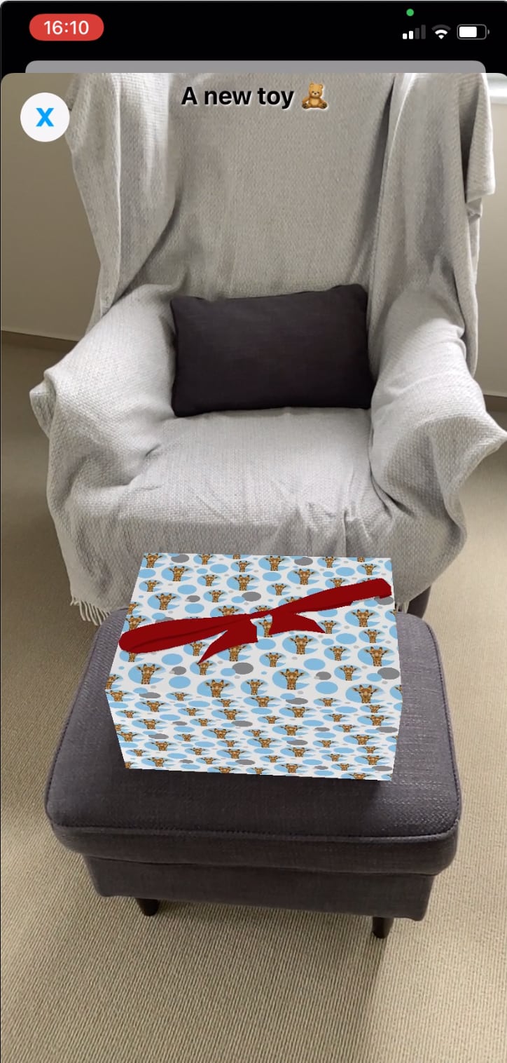 AR Wrap - virtual gift wrap, create & share