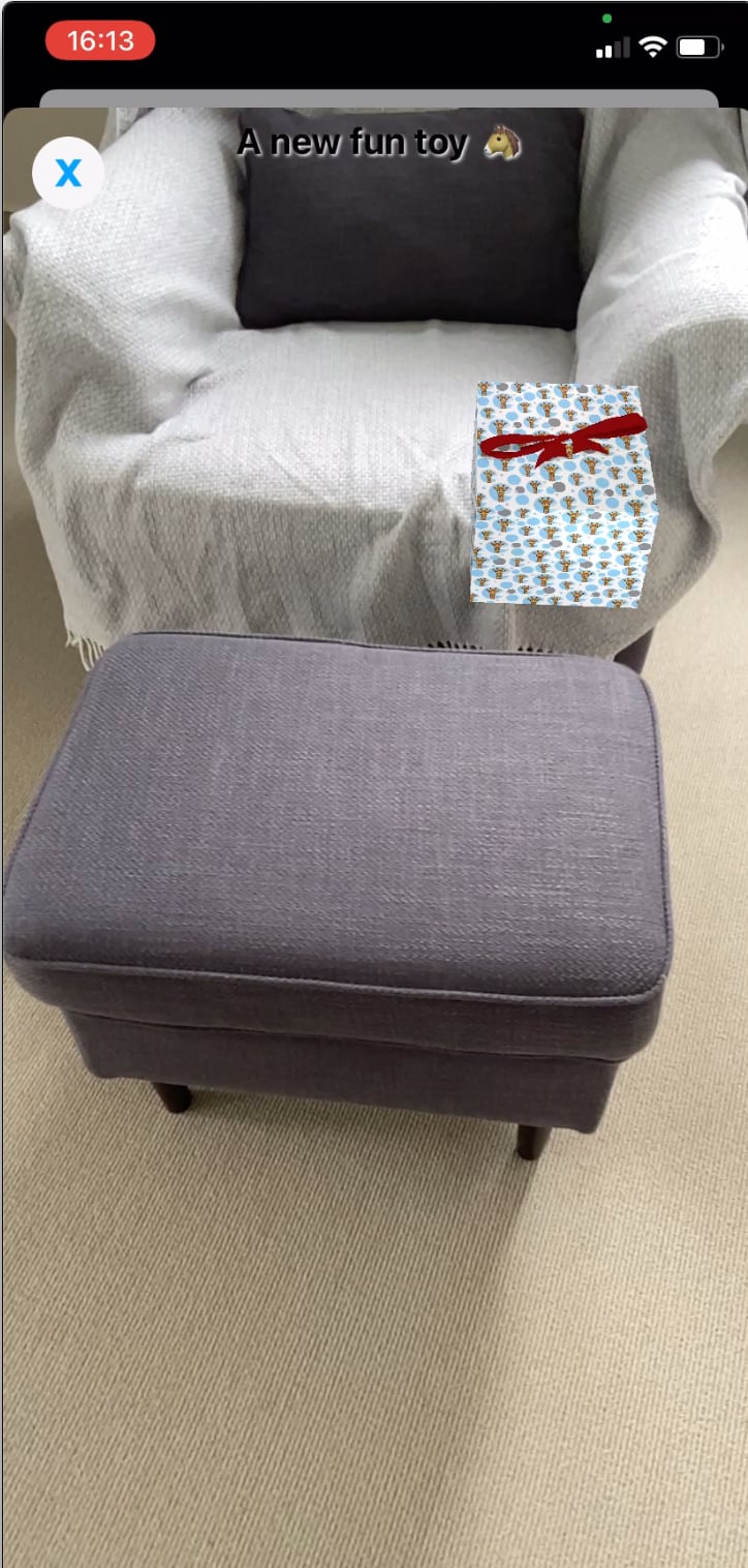 AR Wrap - virtual gift wrap, create & share